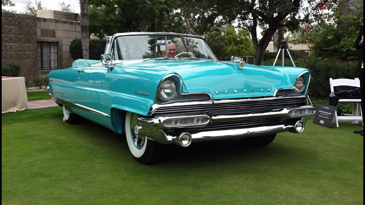 1956 Lincoln Premiere convertible in Taos turquoise