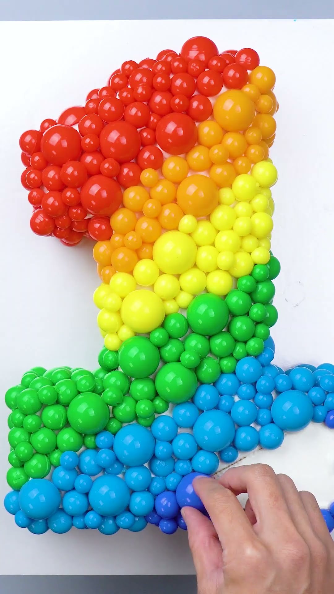 Most beautiful rainbow cake decorating #shorts #cake