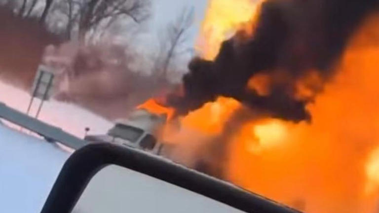 Evacuation order lifted after compressed natural gas truck fire on the ...