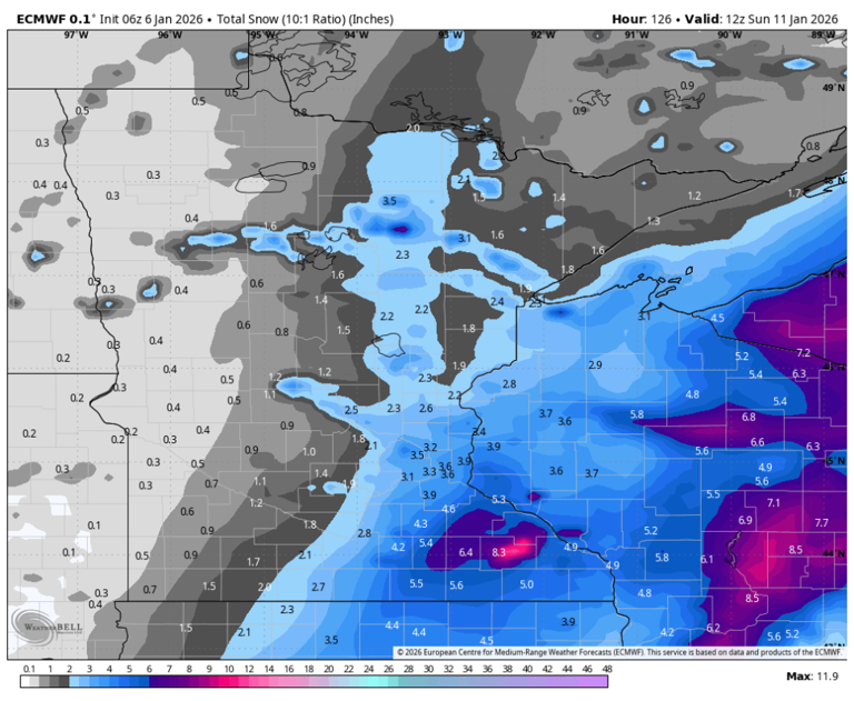 Monitoring 'boom or bust' snow potential in Minnesota, Wisconsin this ...
