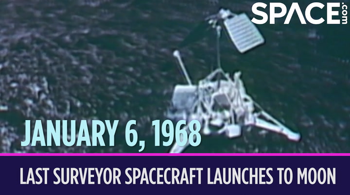 OTD in Space - January 6: Last Surveyor Spacecraft Launches to the Moon
