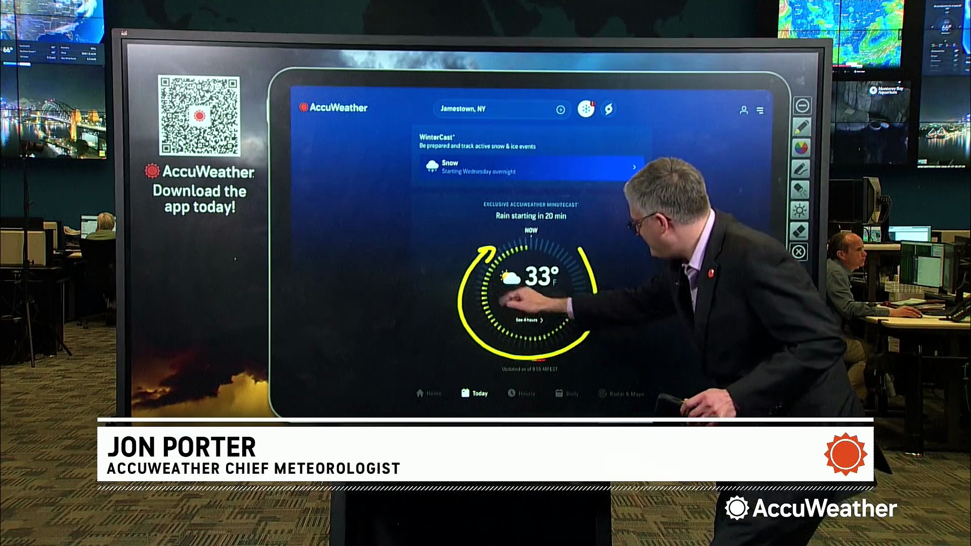 Get your latest forecast with AccuWeather's MinuteCast®