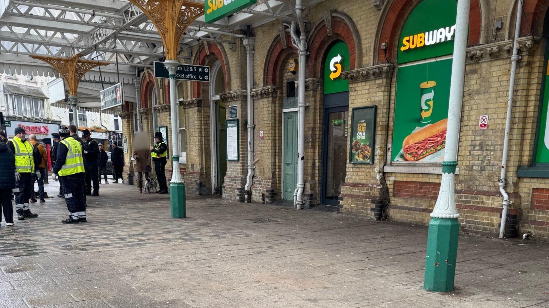 Rough sleepers outside station moved on - council