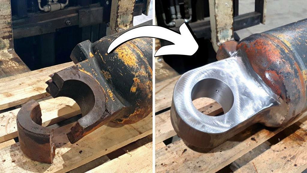 Major repair on a stick cylinder