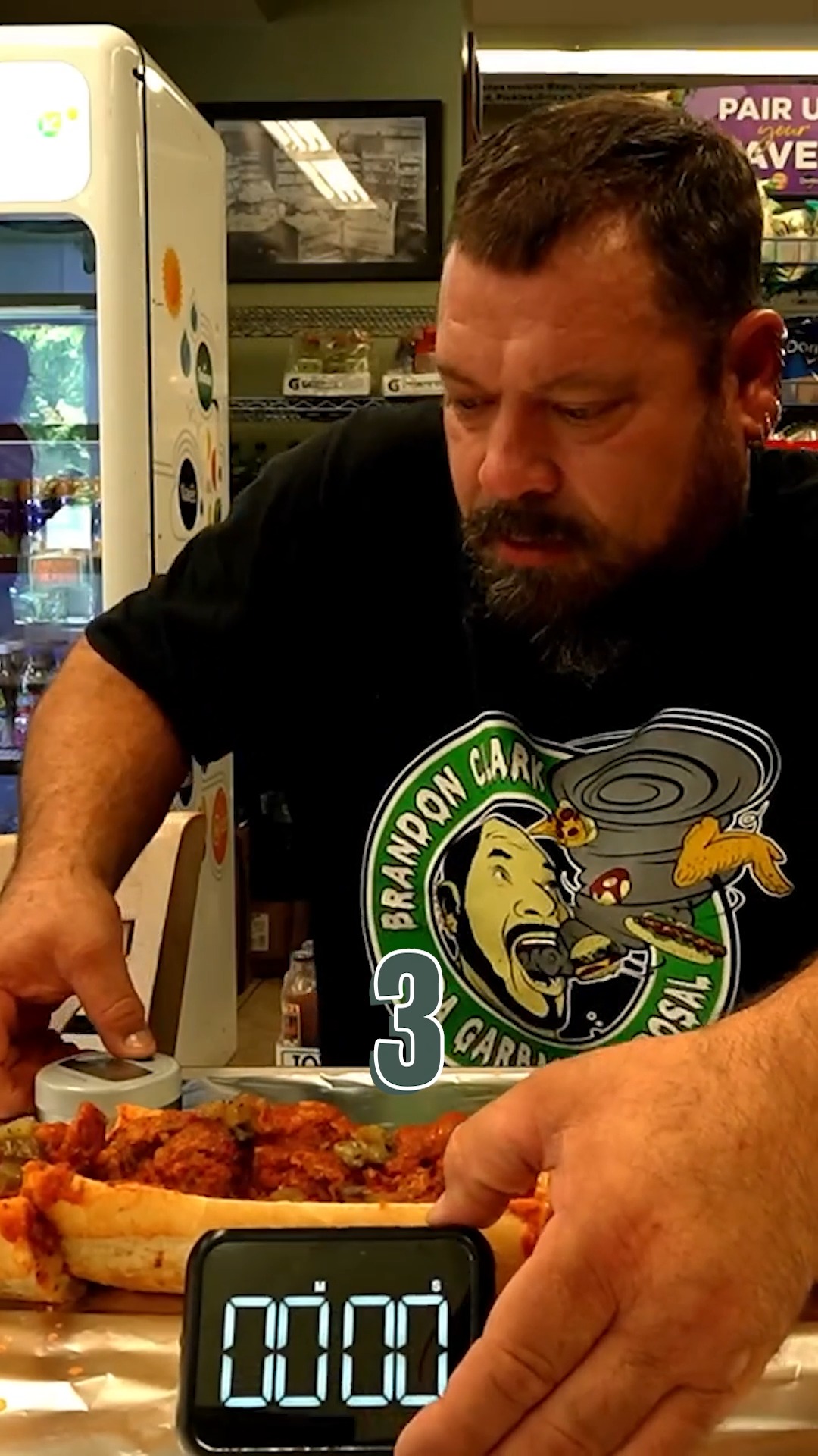 Guess how long this massive sandwich took