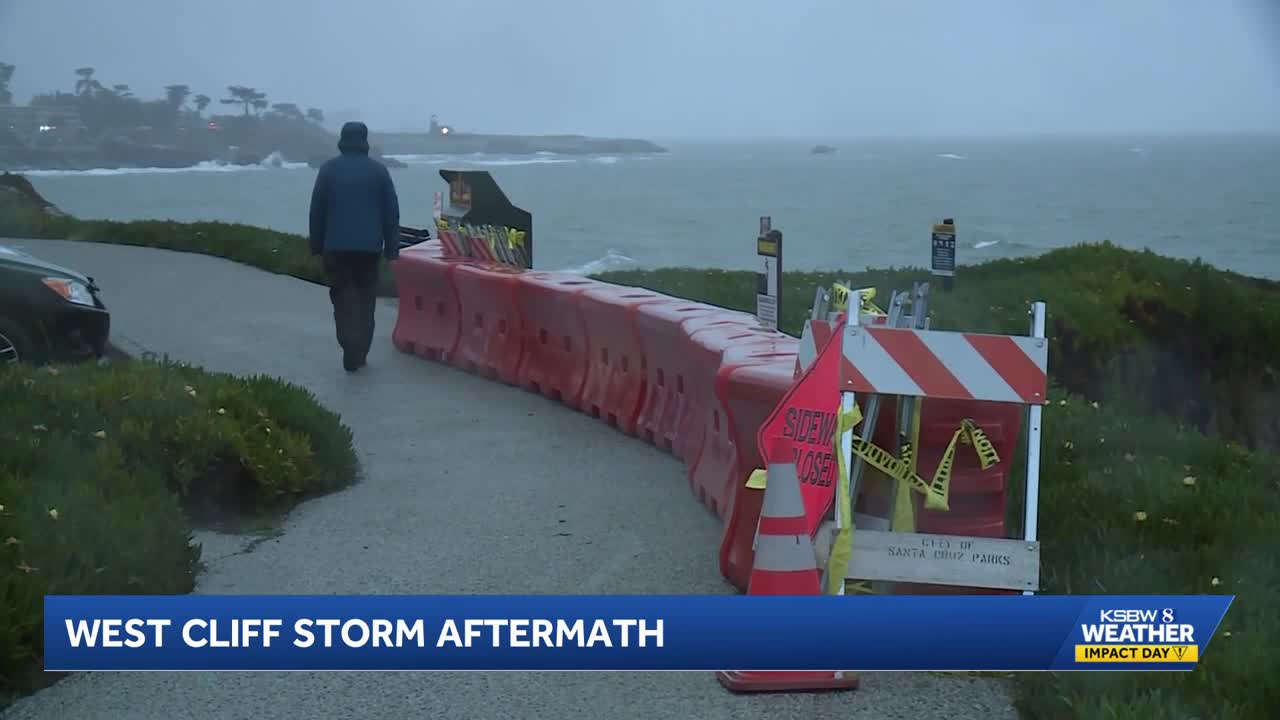 Waves at West Cliff cause more erosion