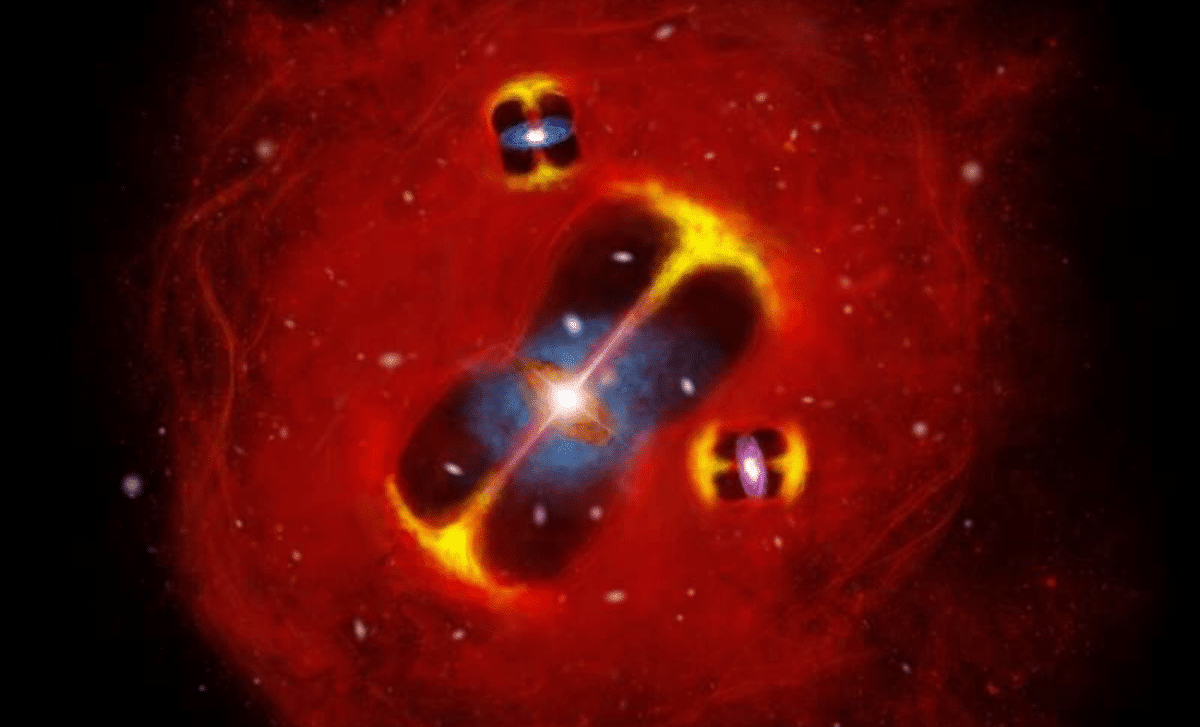 Astronomers stunned by ultra-hot galaxy cluster just 1.4 billion years ...