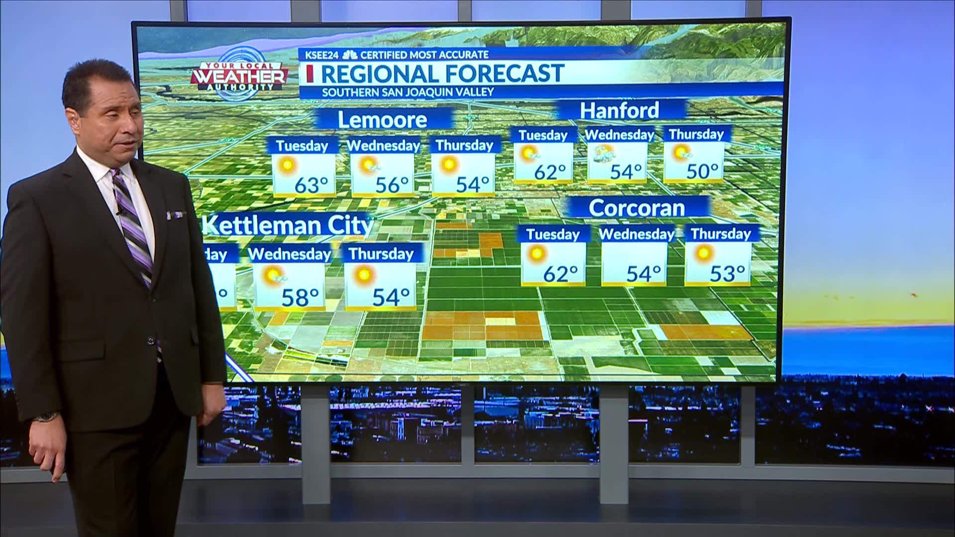 Tuesday South Valley forecast