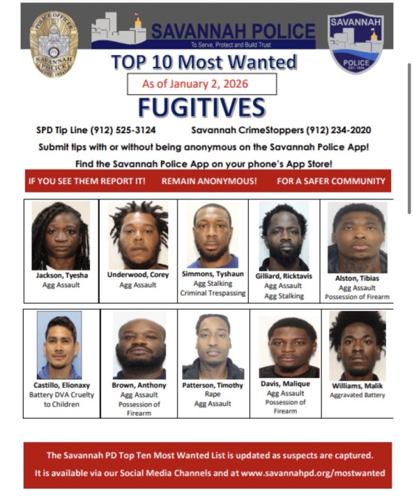 SPD releases first '10 Most Wanted' list of 2026