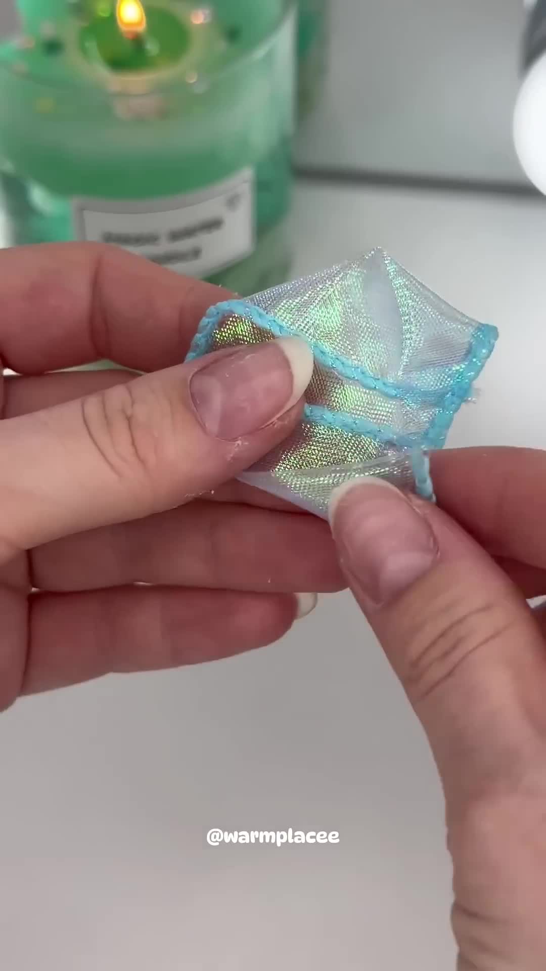 DIY ribbon flowers 🌺 #diy #craft #tutorial