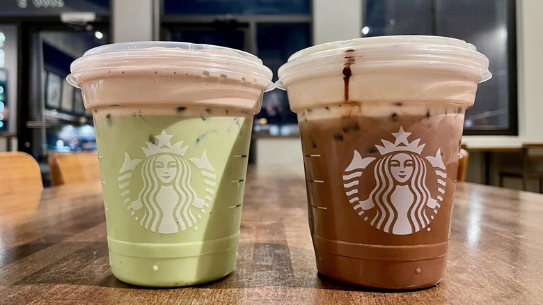 Review: Starbucks' new iced Dubai chocolate matcha and iced Dubai ...