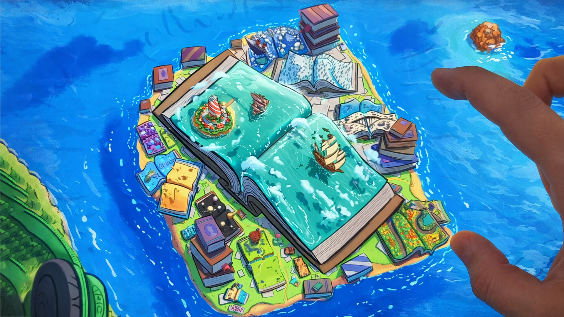 Endless zoom journey through captivating visuals