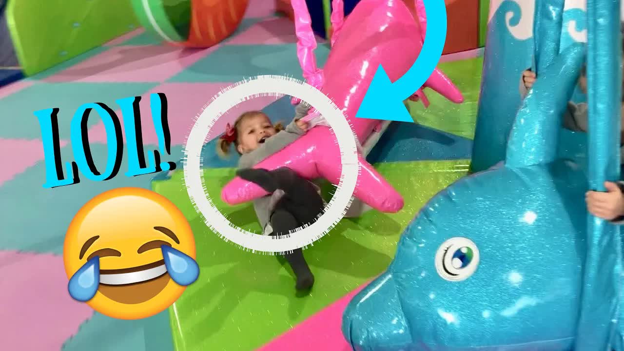 Oakley gets stuck on kid ride