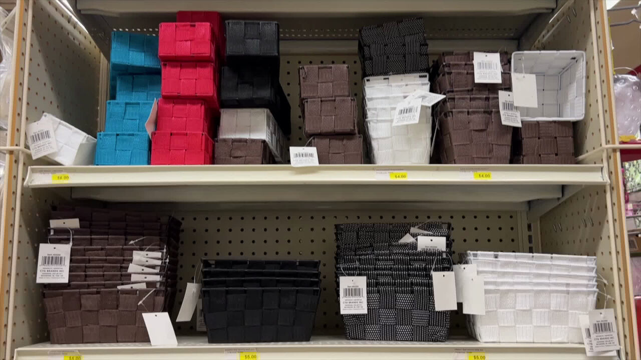 DIY kitchen produce holder