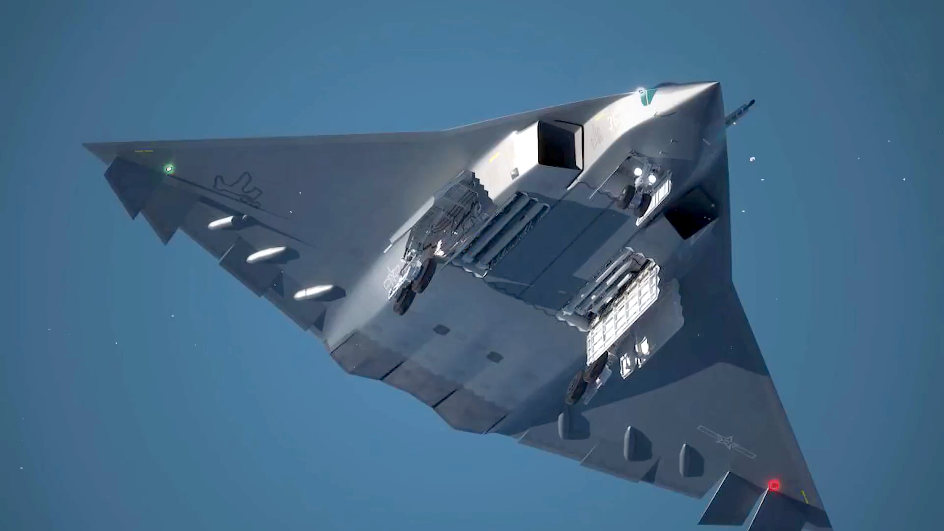 China’s J-36 sixth generation fighter, the tri-engine design, huge ...