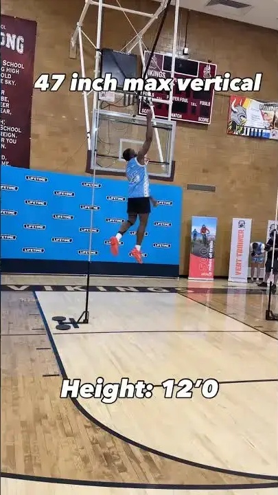 Easiest 47 inch max vertical of all time #jumphigher