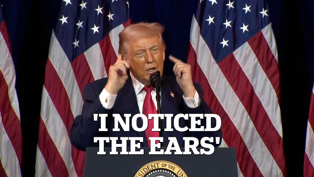 Moment Trump calls out on Jim Jordan's wrestler ears