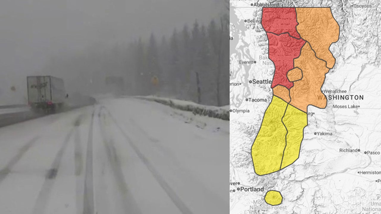 High avalanche danger through Snoqualmie, Stevens passes in WA Cascades