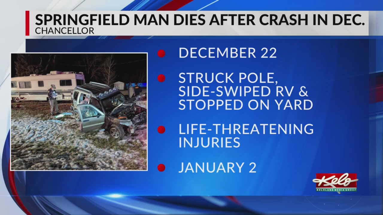 Man dead from injuries received in December car crash