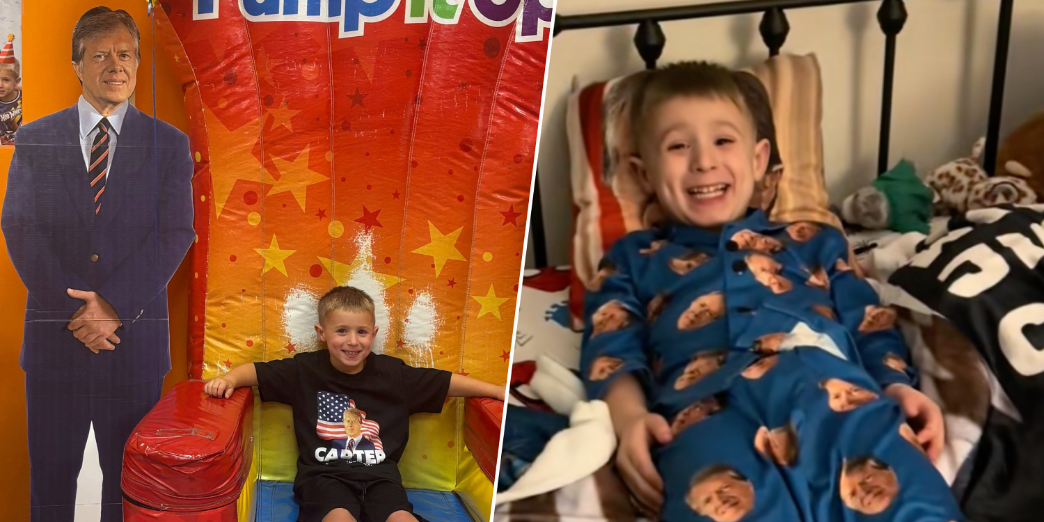 This 5-year-old really, really, really loves Jimmy Carter