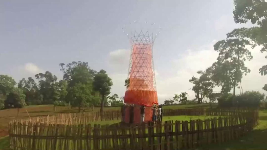 Bamboo tower generates 26 gallons of water daily from air