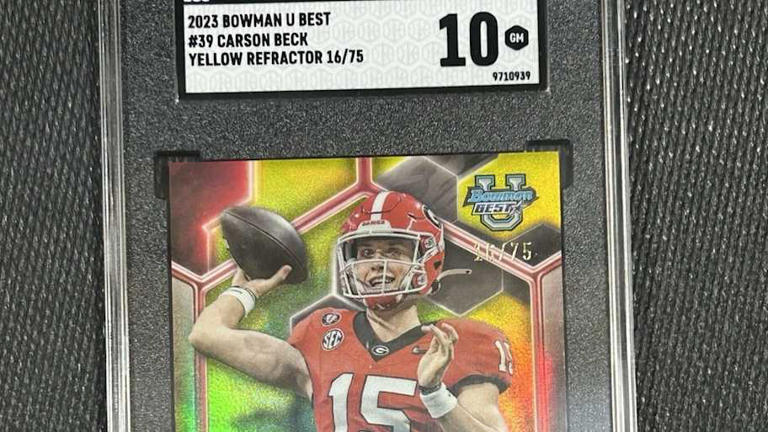 4 affordable Carson Beck cards to grab before potential College ...