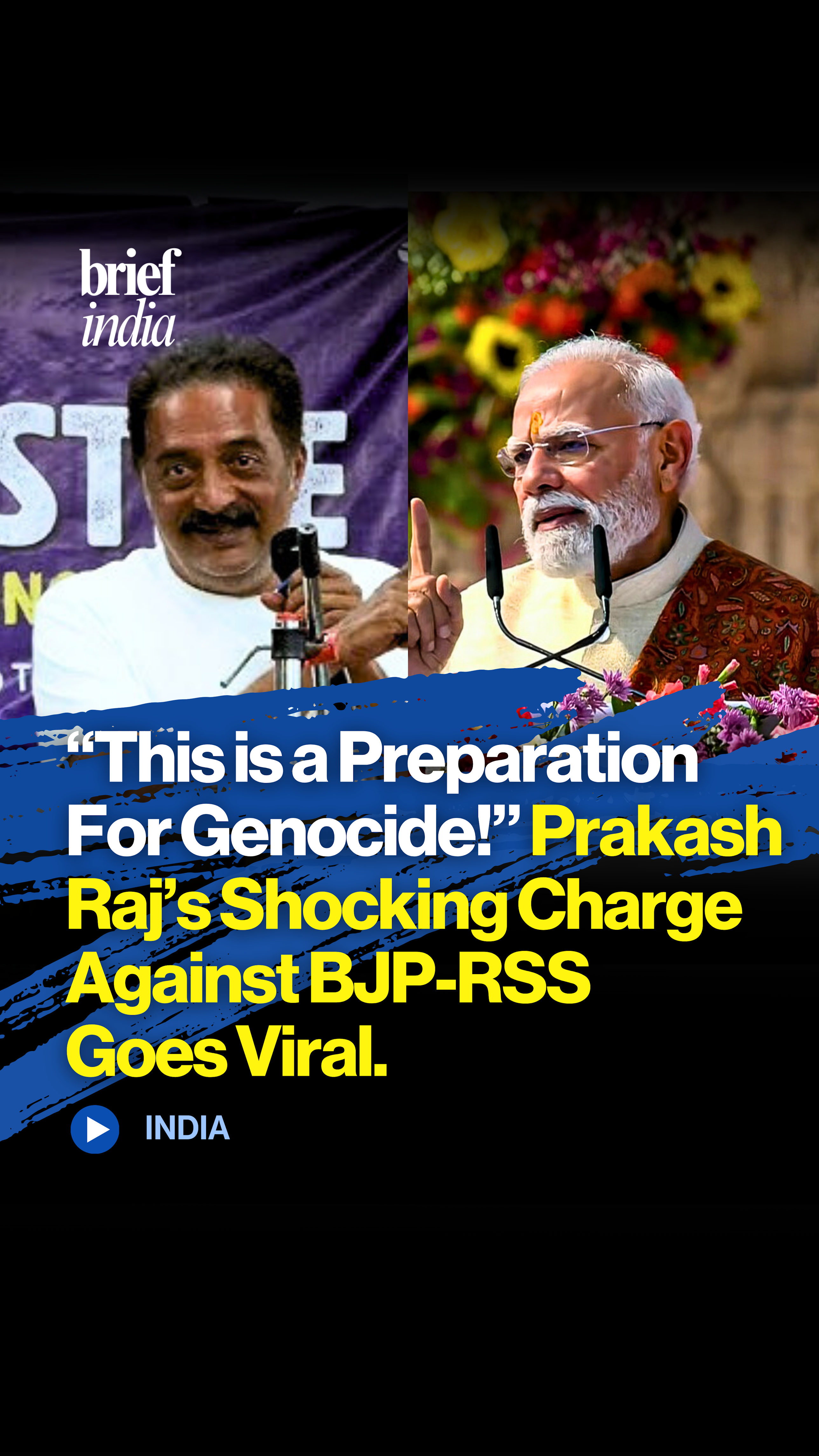 Prakash Raj flags ‘ideological threat’ by RSS-BJP at Hyderabad rights event