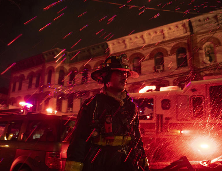 FDNY battles massive five-alarm multi-building fire in Ridgewood that ...