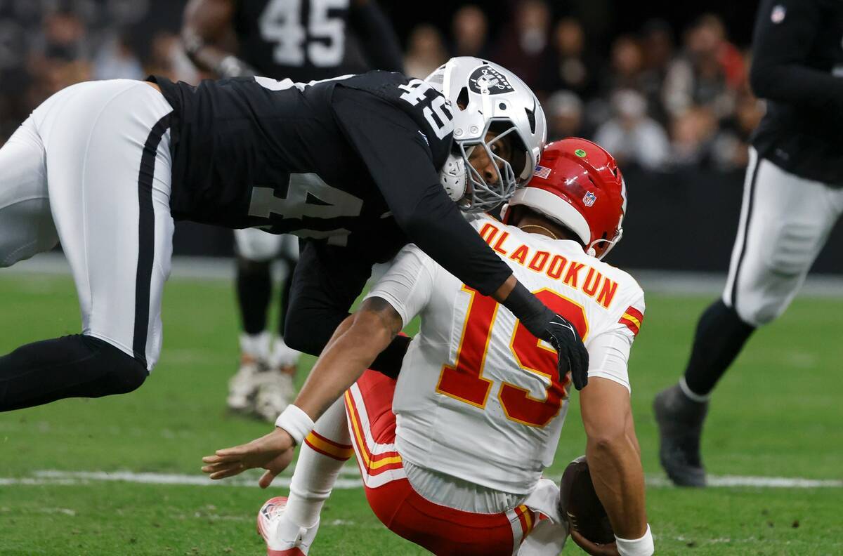 Judge accepts no contest plea to DUI for Las Vegas Raiders player
