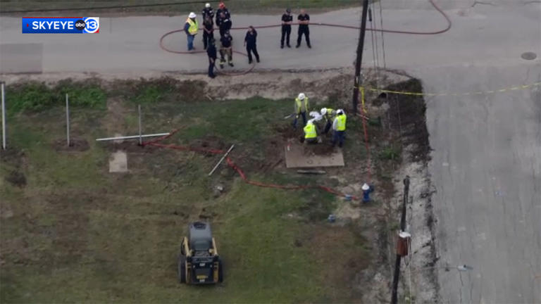 Emergency crews respond to reports of gas line damage at Valero refinery