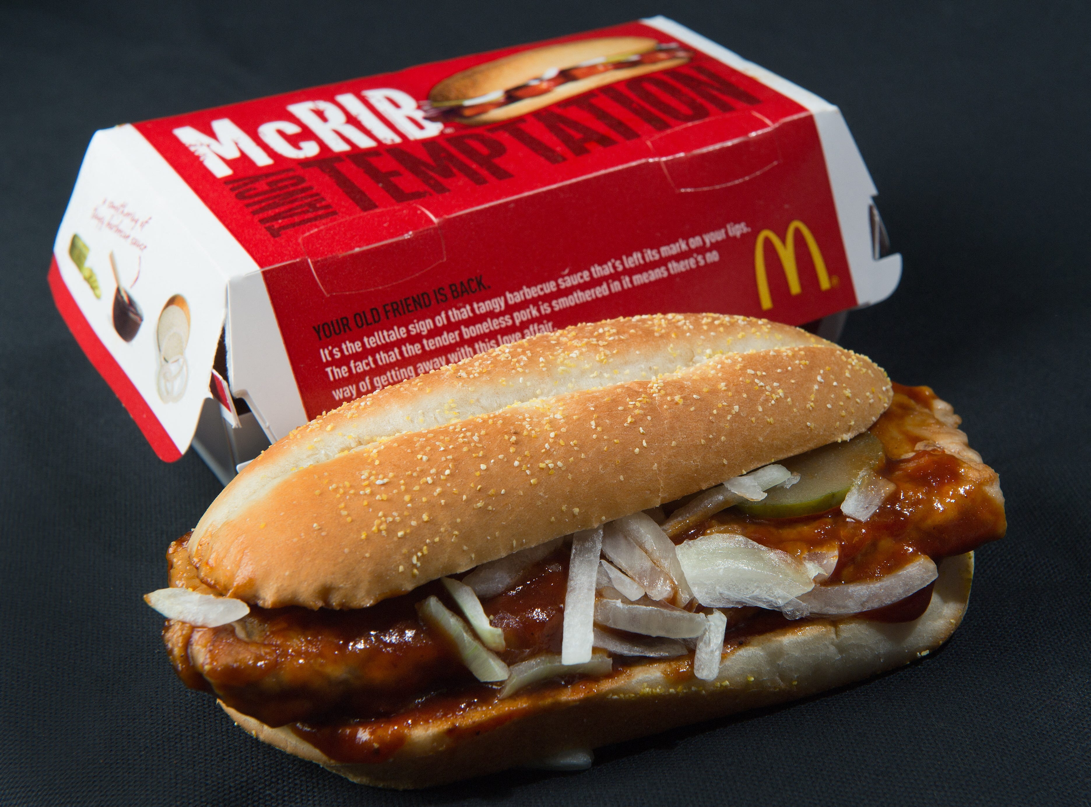 Lawsuit says McDonald's McRib made with pork heart, tripe, stomach