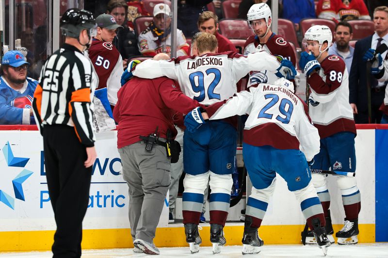 Avalanche F Gabriel Landeskog, D Devon Toews out weeks
