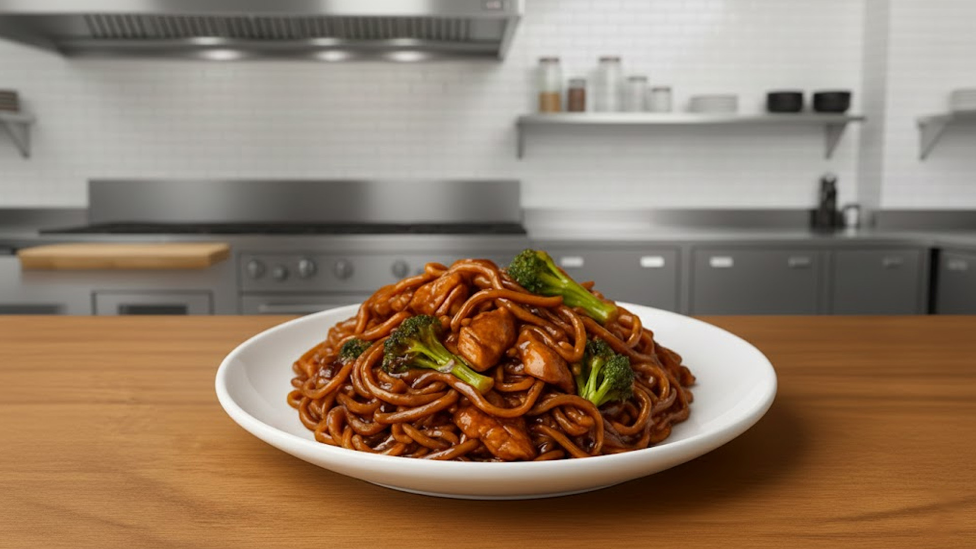 How to make chicken and broccoli stir-fry noodles