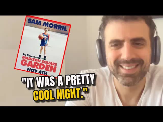 Sam Morril talks about performing at Madison Square Garden and working ...