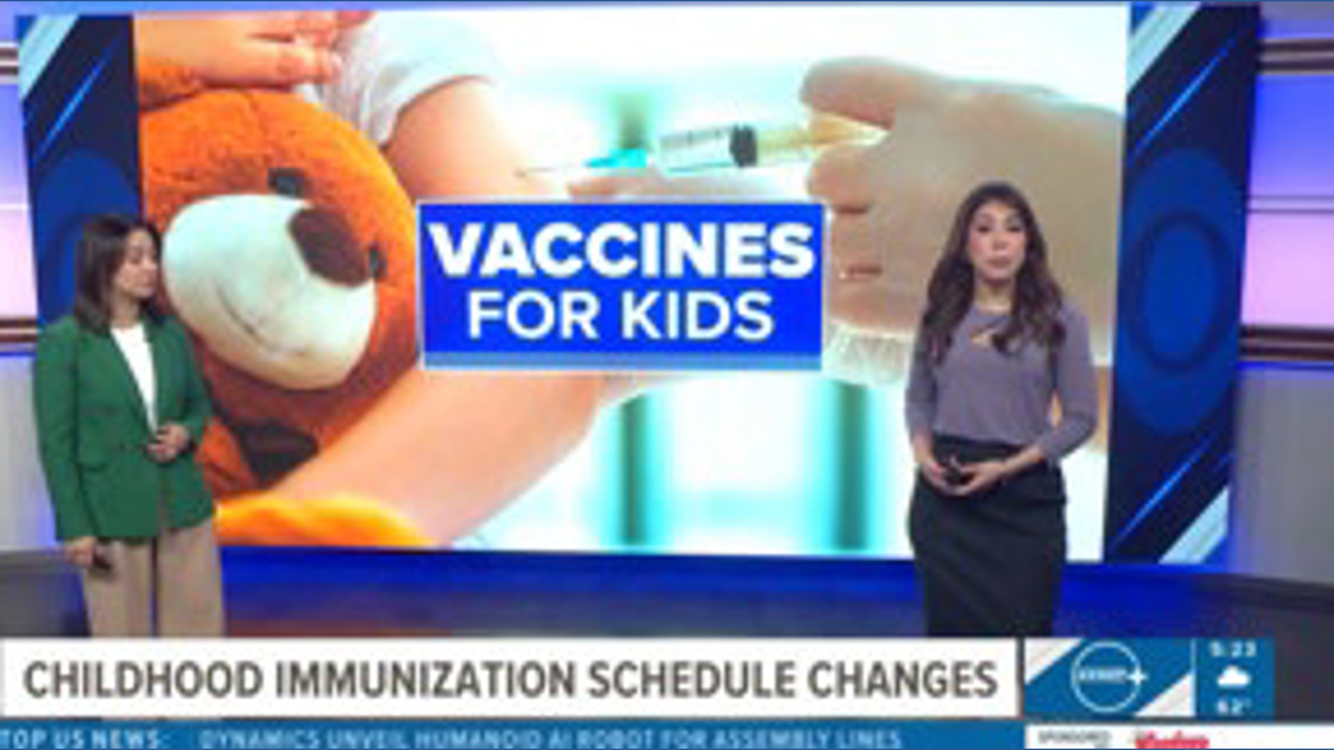 Changes to childhood immunization schedule