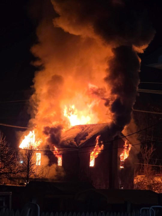 Photos: Abandoned Johnstown building catches fire