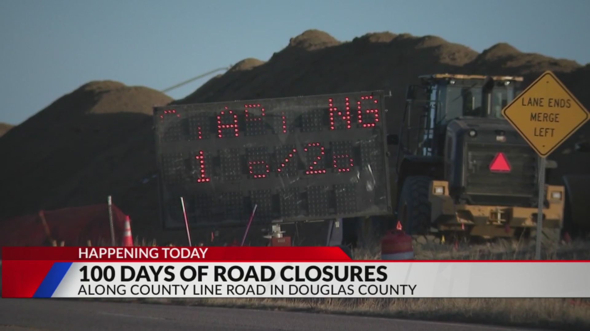 Part of County Line Road to be closed in Douglas County for 100 days