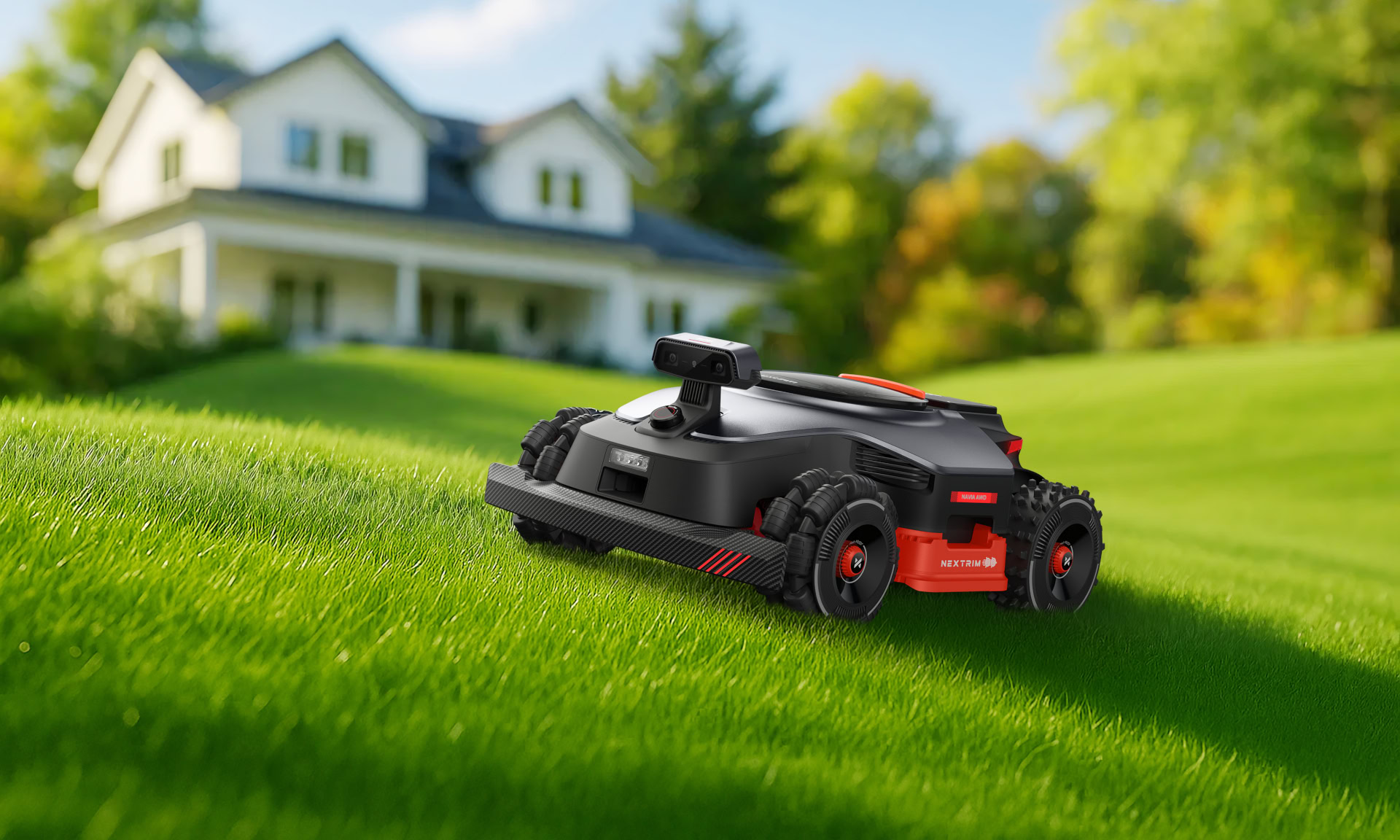 The NexLawn Navia 6000 is a 4WD lawn mower for extra-large lawns