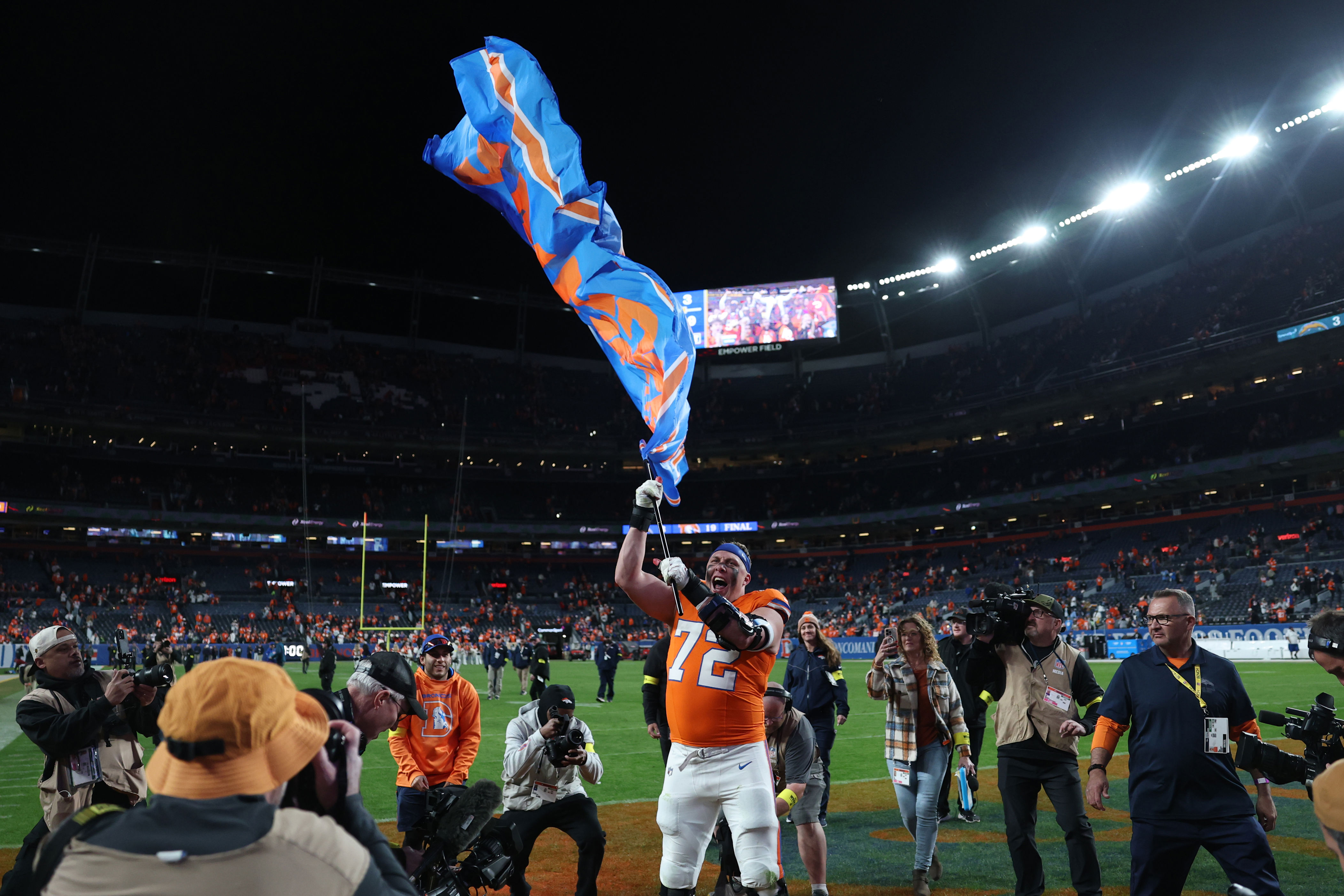 Six Denver Broncos including Garett Bolles and Quinn Meinerz received ...