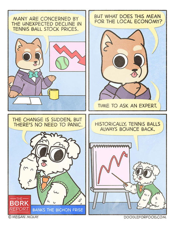 Artist illustrates dogs reporting on events important in daily pup ...