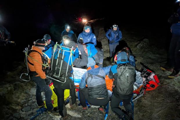 Walker who broke ankle after fall rescued in first callout of 2026
