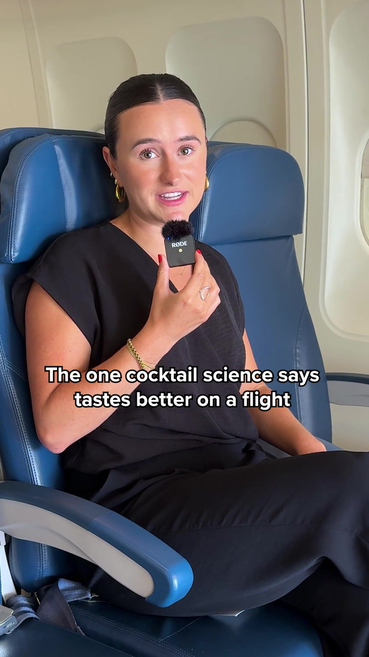 The one cocktail that scientifically tastes better on a flight