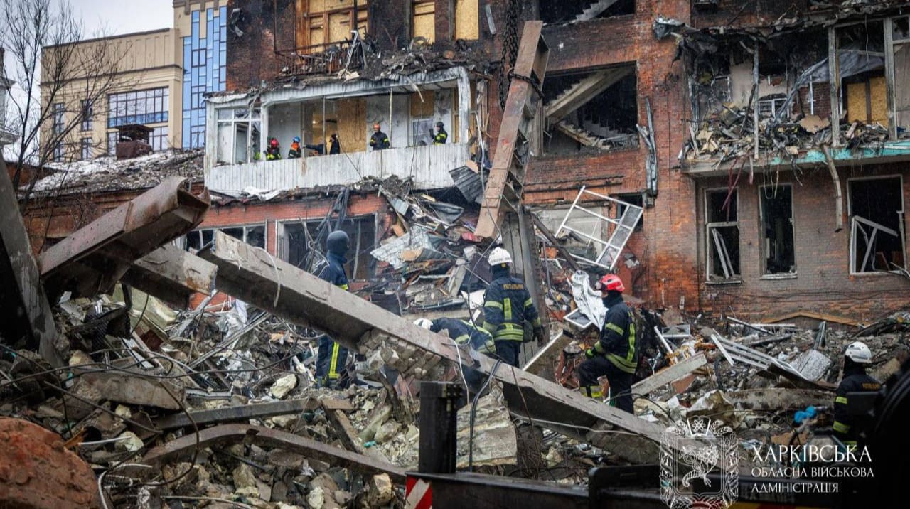 Russian strike on Kharkiv on 2 January: remains of bodies continue to ...