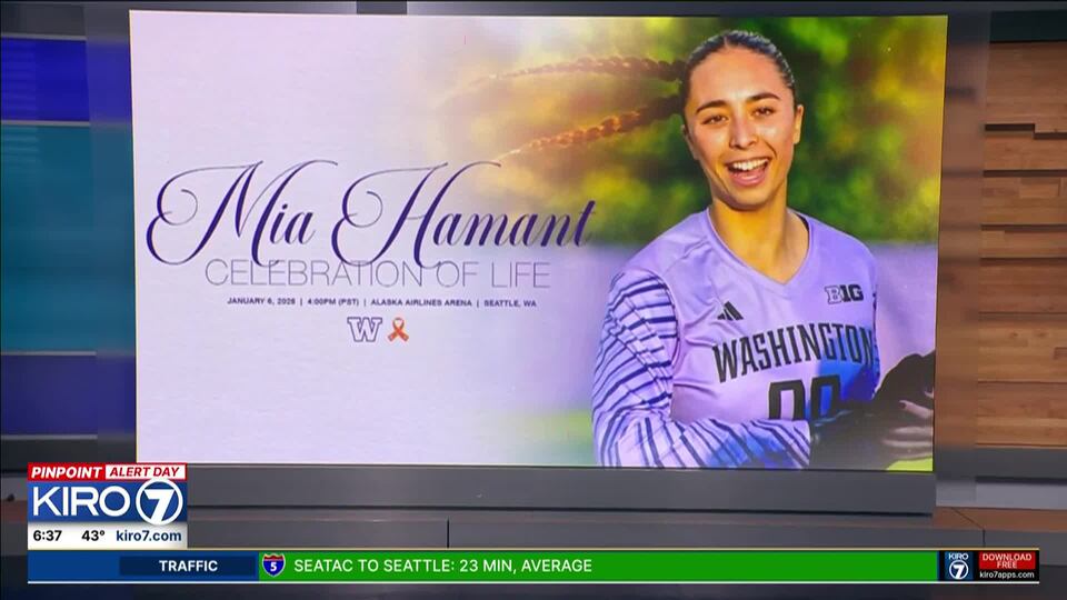 Video: Celebration of life held for UW soccer student athlete Mia Hamant