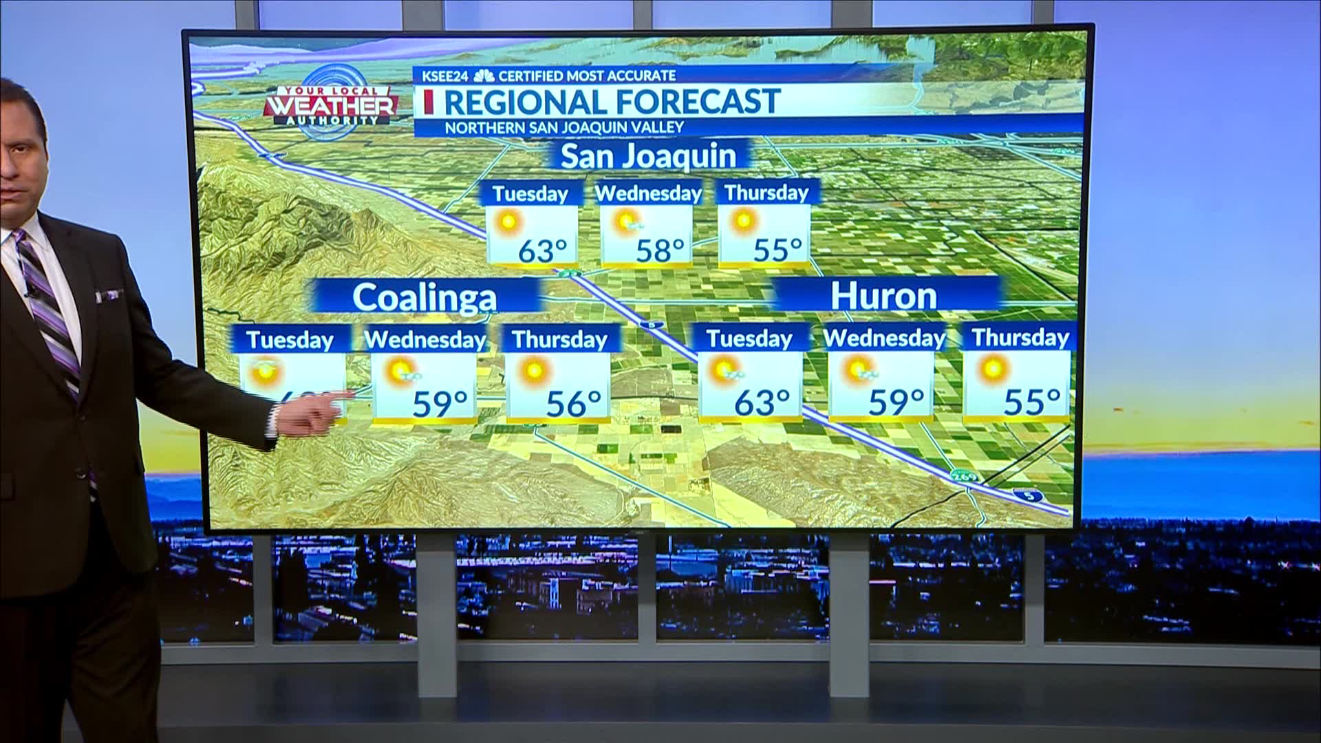Tuesday North Valley forecast