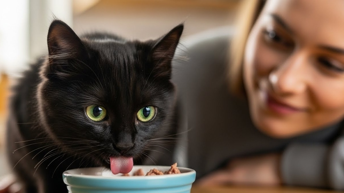 Your cat wants you to watch him eat: Here's why (and yes, it goes ...