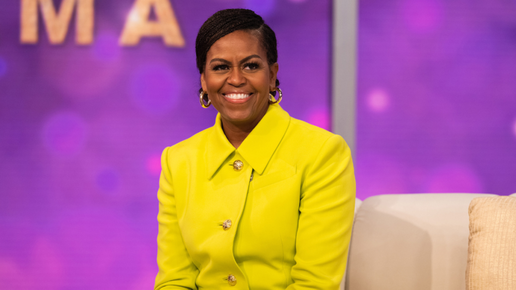 Michelle Obama's Thom Browne suit gets an ornate twist