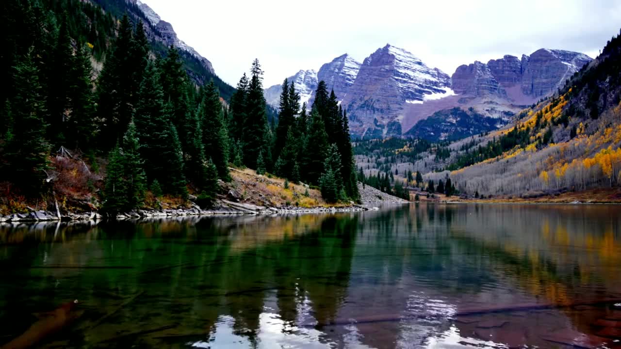 Aspen, Colorado: Drone captures Maroon Bells' majestic peaks