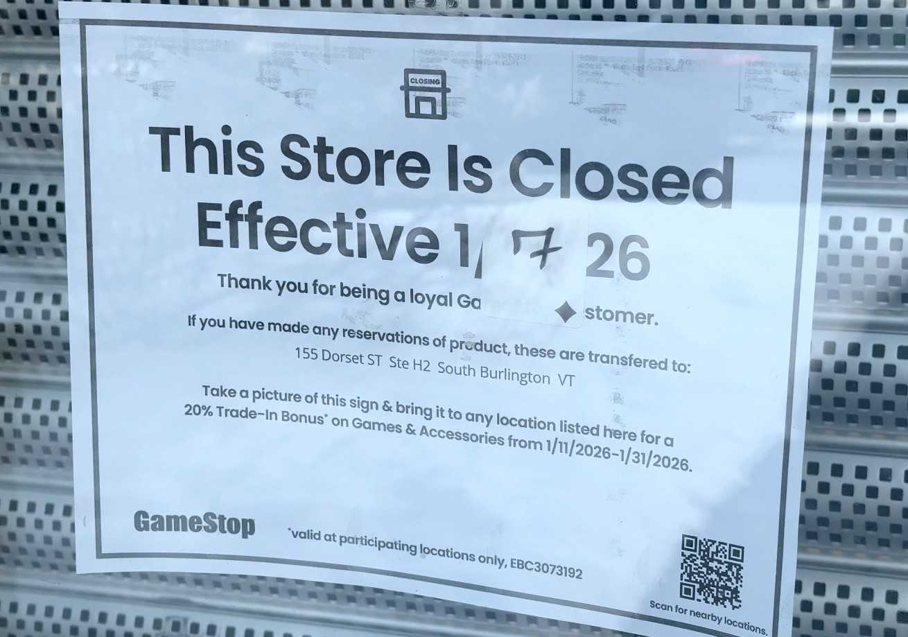 GameStop closing stores in Vermont, Northern New York and New Hampshire