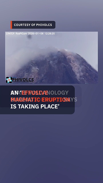 Mayon Volcano now under alert level 3 amid magmatic eruption